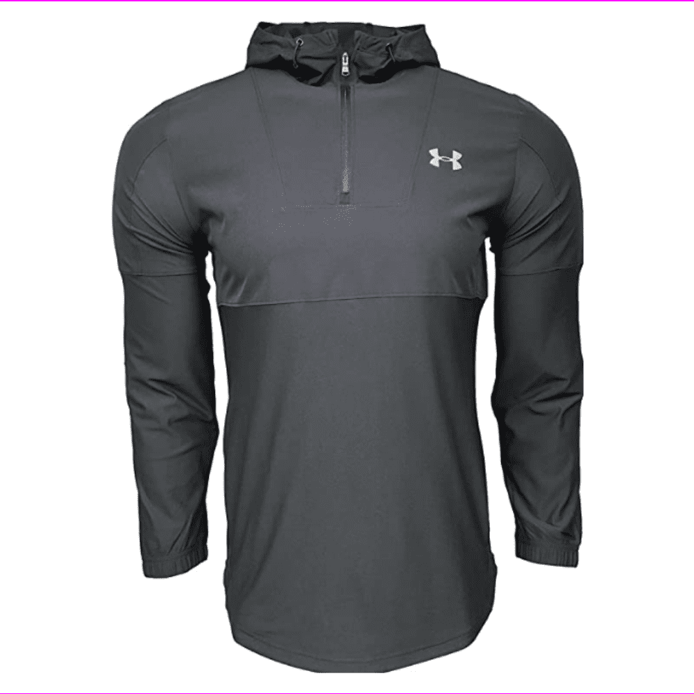 Under Armour Men's 1/4 Zip Hooded Jacket Polyester/Elastane Blend ...