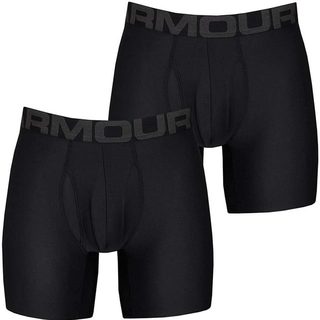 Under Armour Men's Boxer Brief 2 Pack UA Tech 6" Boxerjock Underwear ...