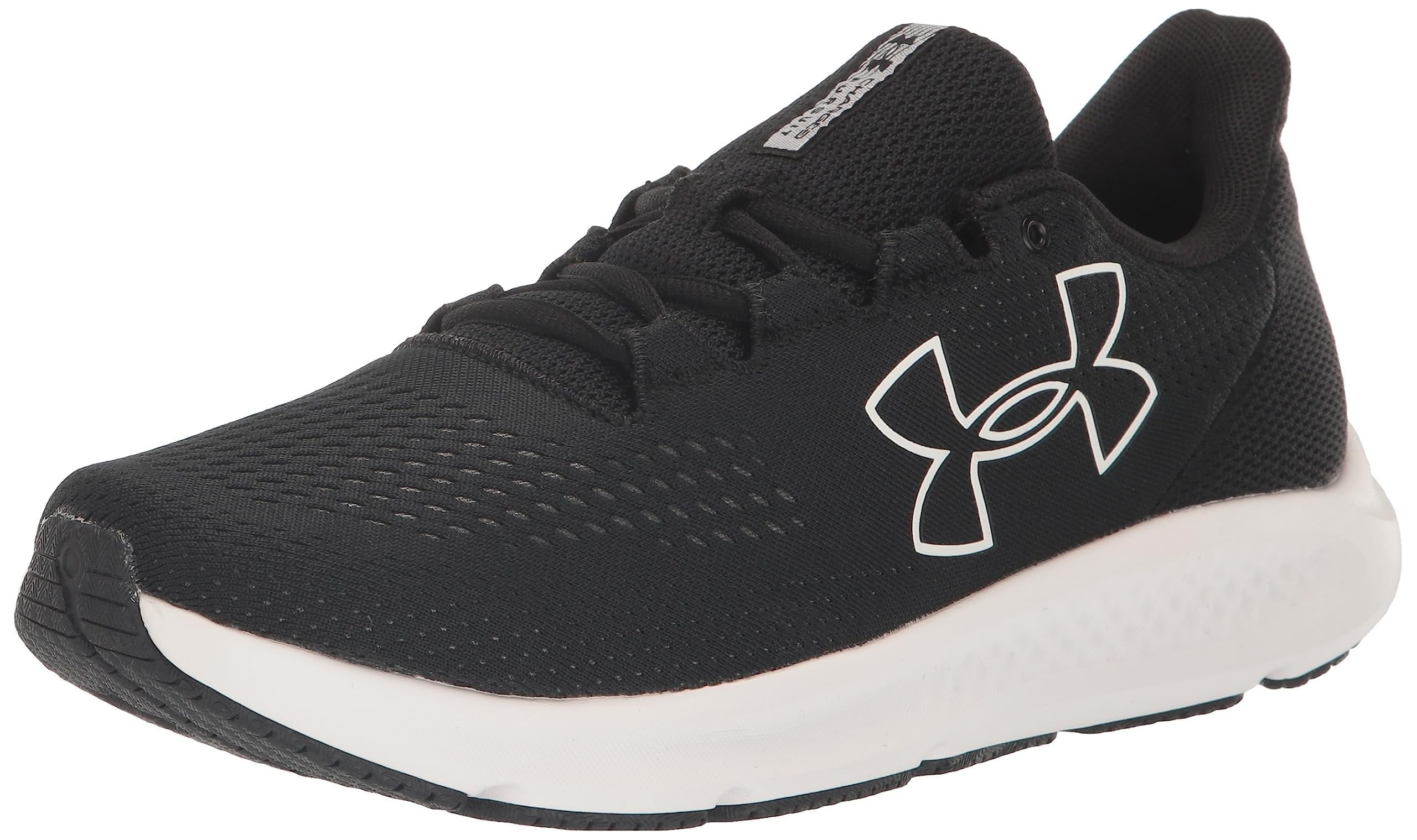 Under Armour Men's Charged Pursuit 3 Big Logo, 001 Black/Black/White ...