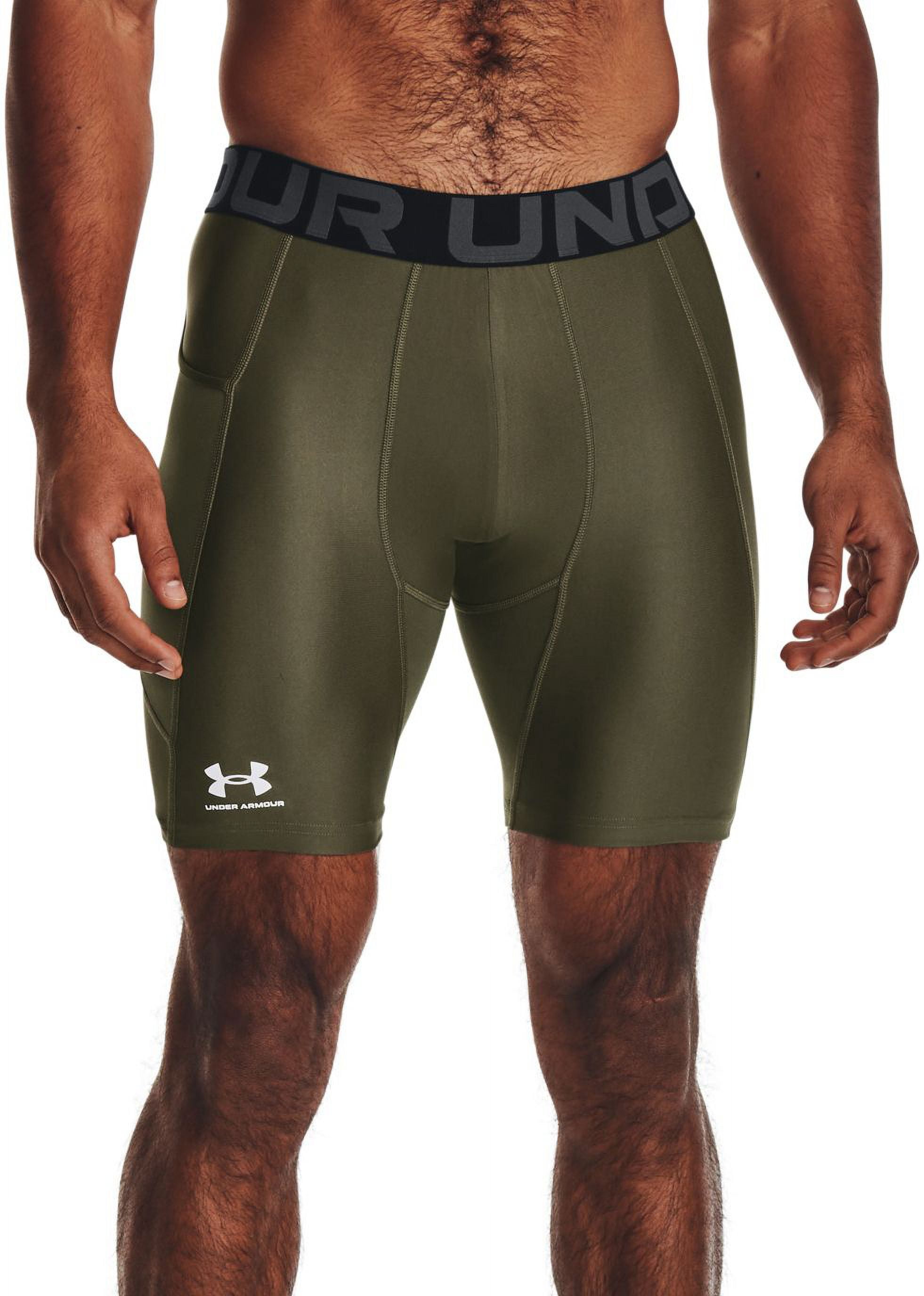 Under Armour Men's HeatGear Compression 6\& Shorts (Marine Od Green ...