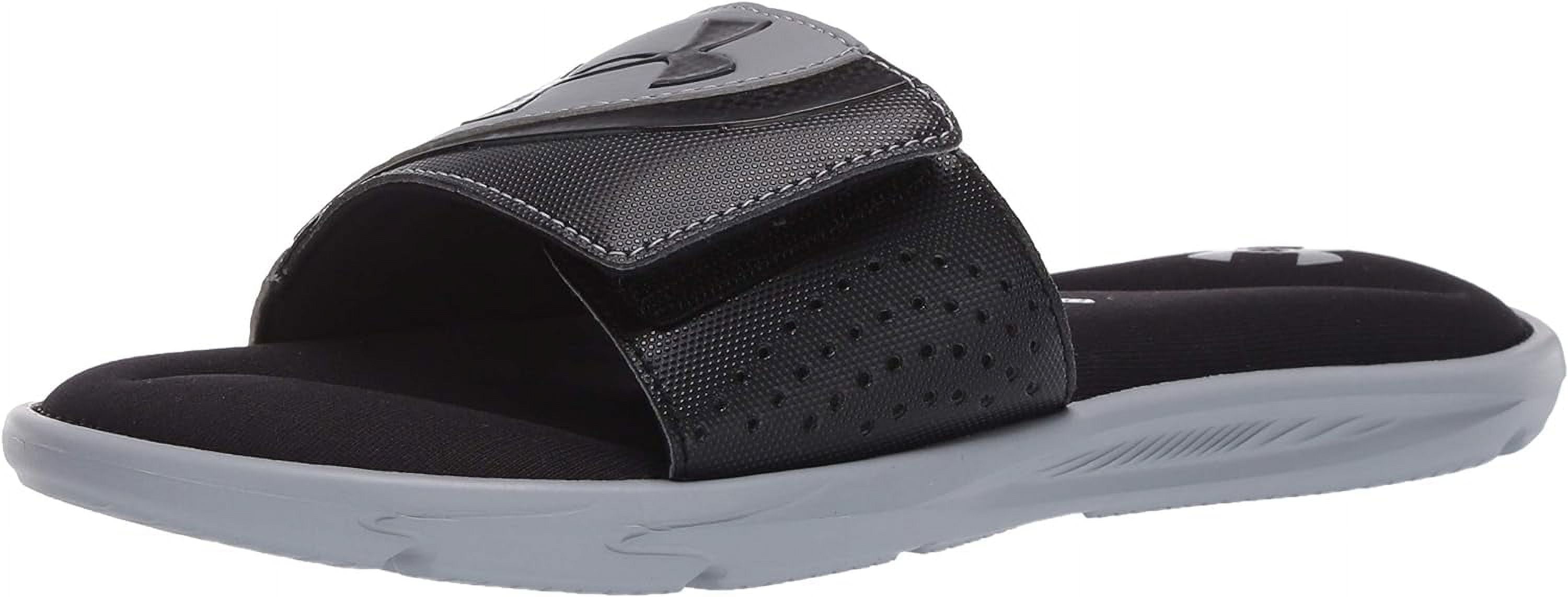Under Armour Men's Ignite Vi Slide Sandal 12 Black (002)/Steel ...