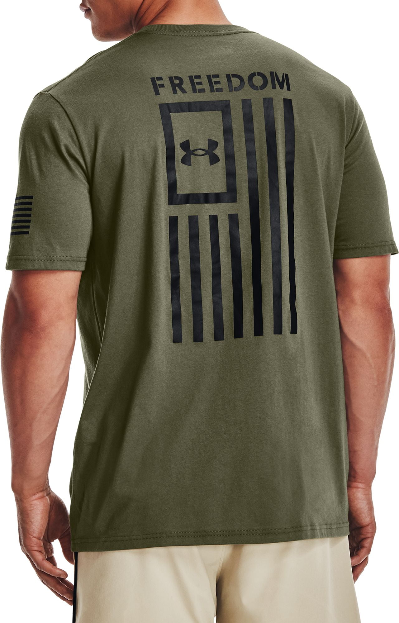 Under Armour Men's New Freedom Flag Graphic T-Shirt (Marine Od Green ...