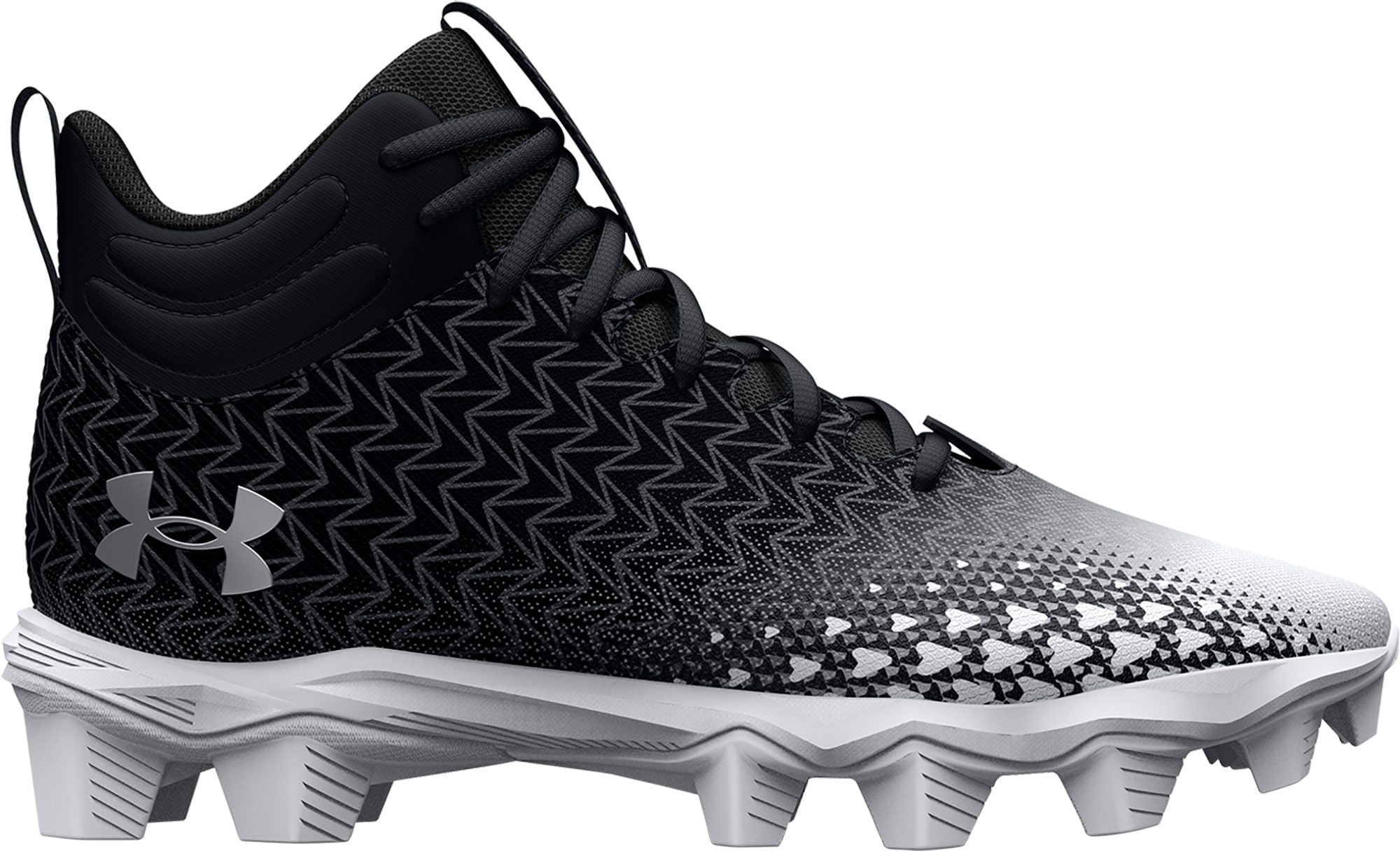 Under Armour Men's' Spotlight Franchise 3 Mid RM Football Cleats (Black ...
