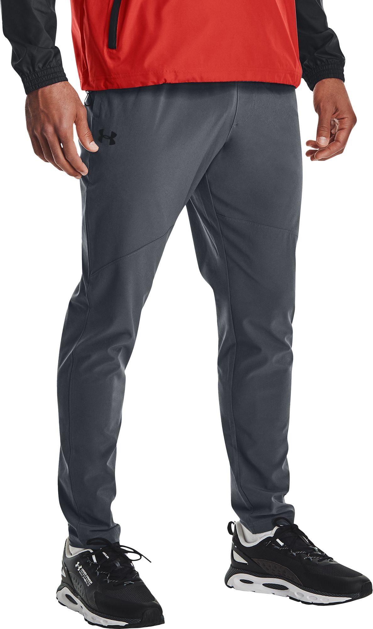 Under Armour Men's Stretch Woven Pants (Pitch Gray/Black, S) - Walmart.com