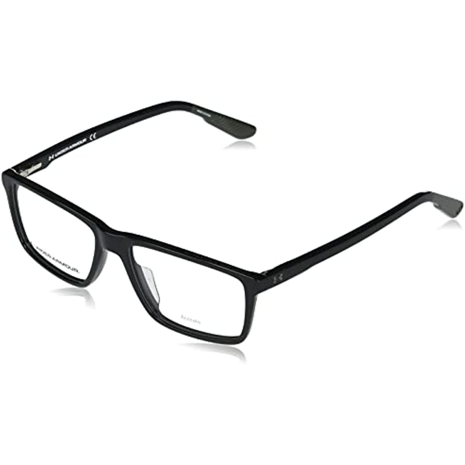 Under Armour Eyeglasses for Men UA 5019 807 Rectangle Frames Black 55 ...
