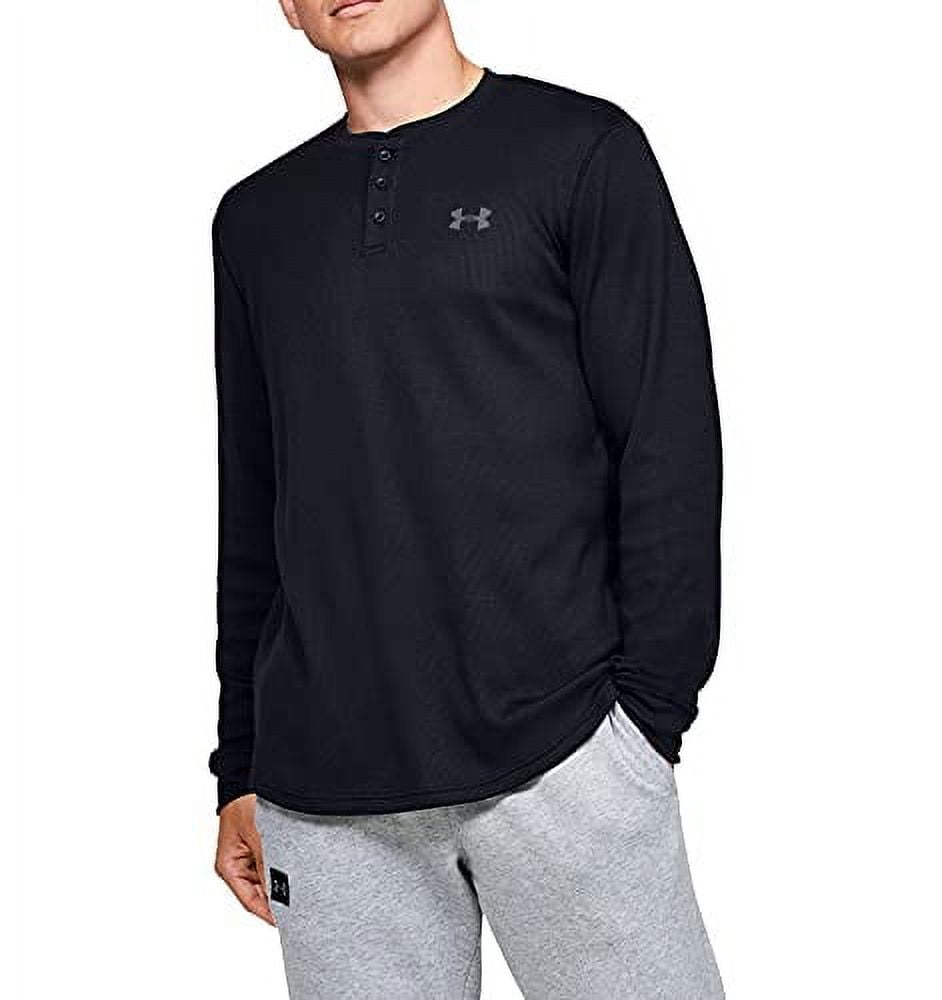 Under Armour Men's UA Waffle Henley LG Black - Walmart.com