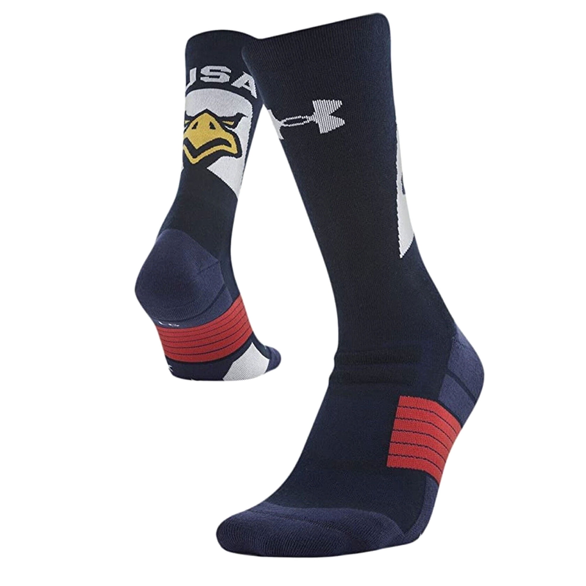Under Armour Men's Unrivaled American USA Navy Crew Socks (Medium-Adult ...