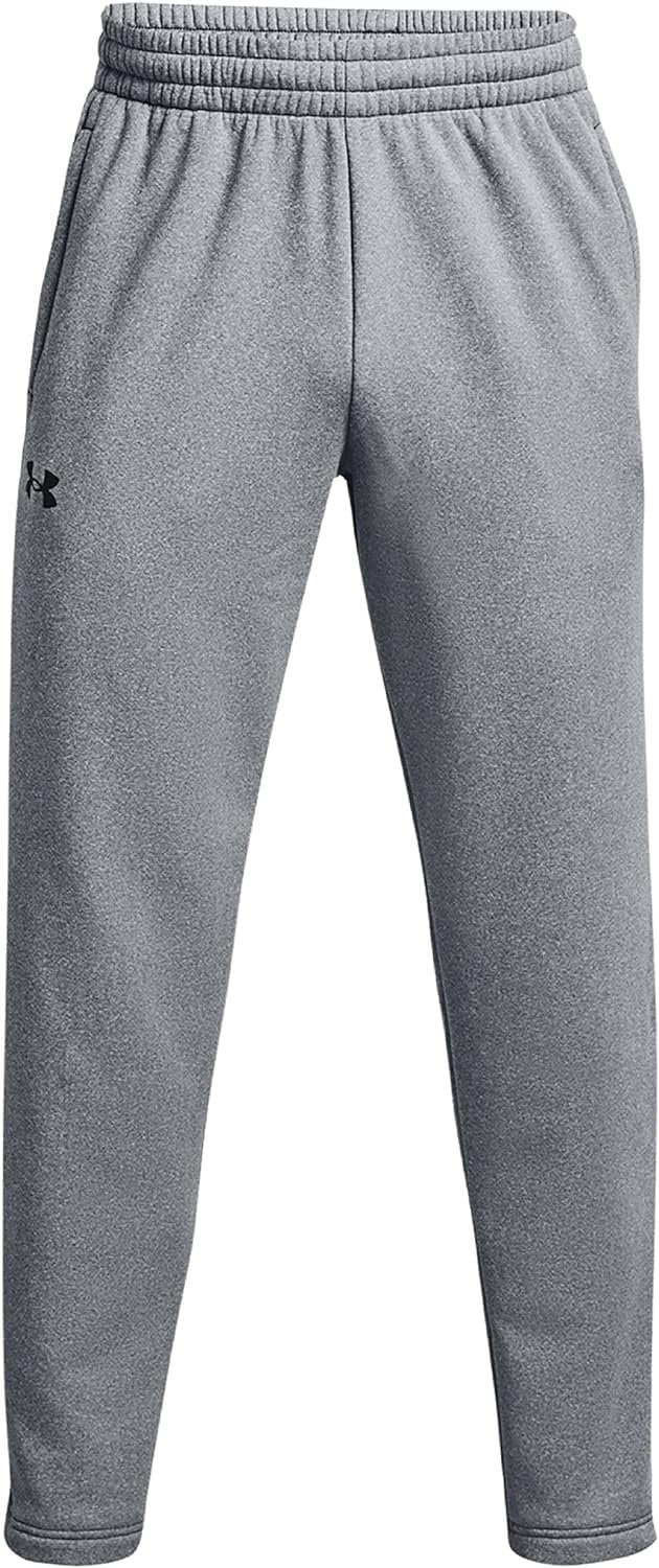 Under Armour Men's Warm Fleece Pants Light Heather Gray Large 1373402 ...