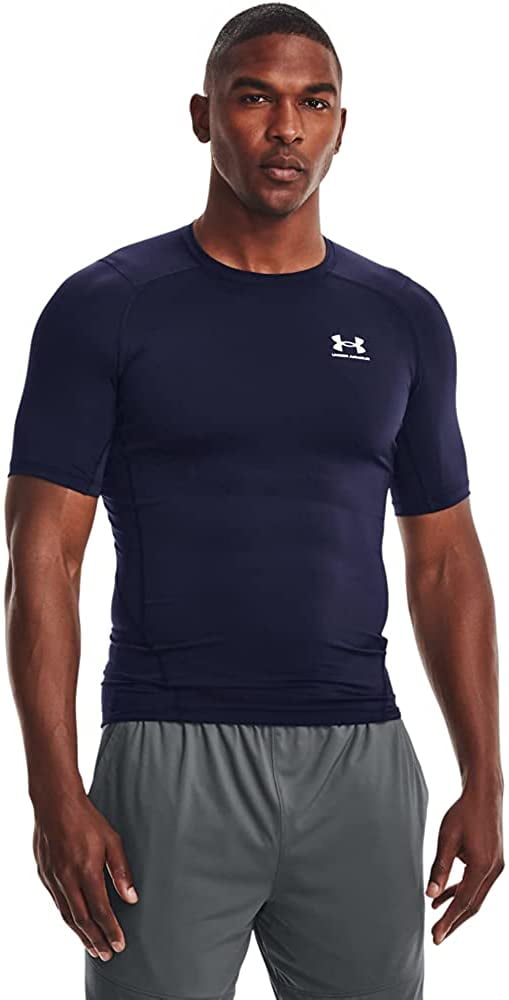 Under Armour Mens HeatGear Compression Short-Sleeve T-Shirt Midnight ...