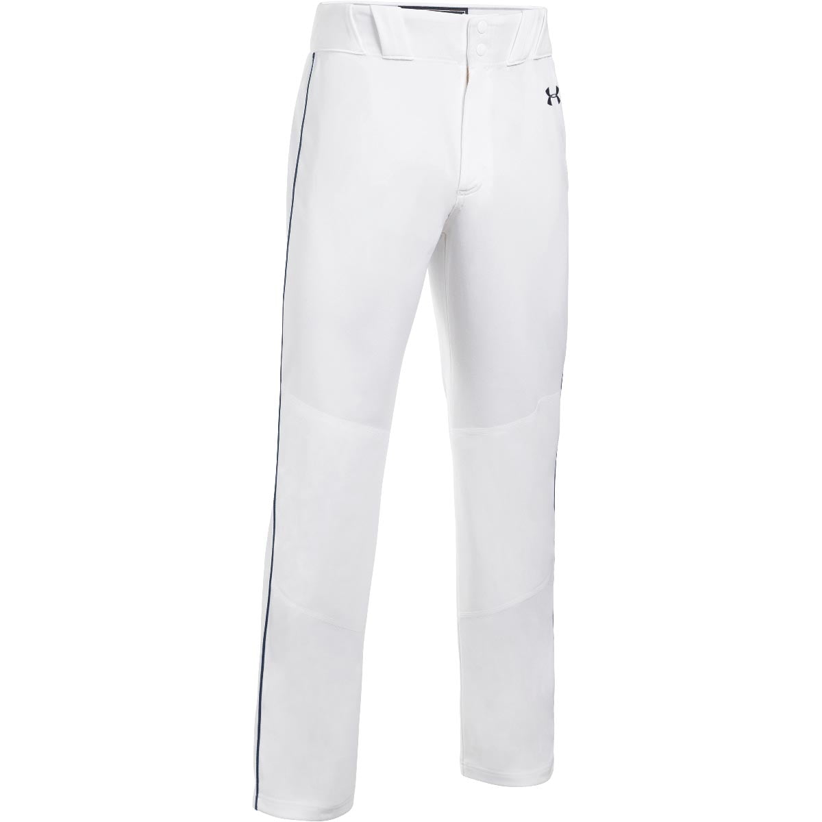 Under Armour Mens Icon Relaxed Piped Baseball Pant White | Black XL ...