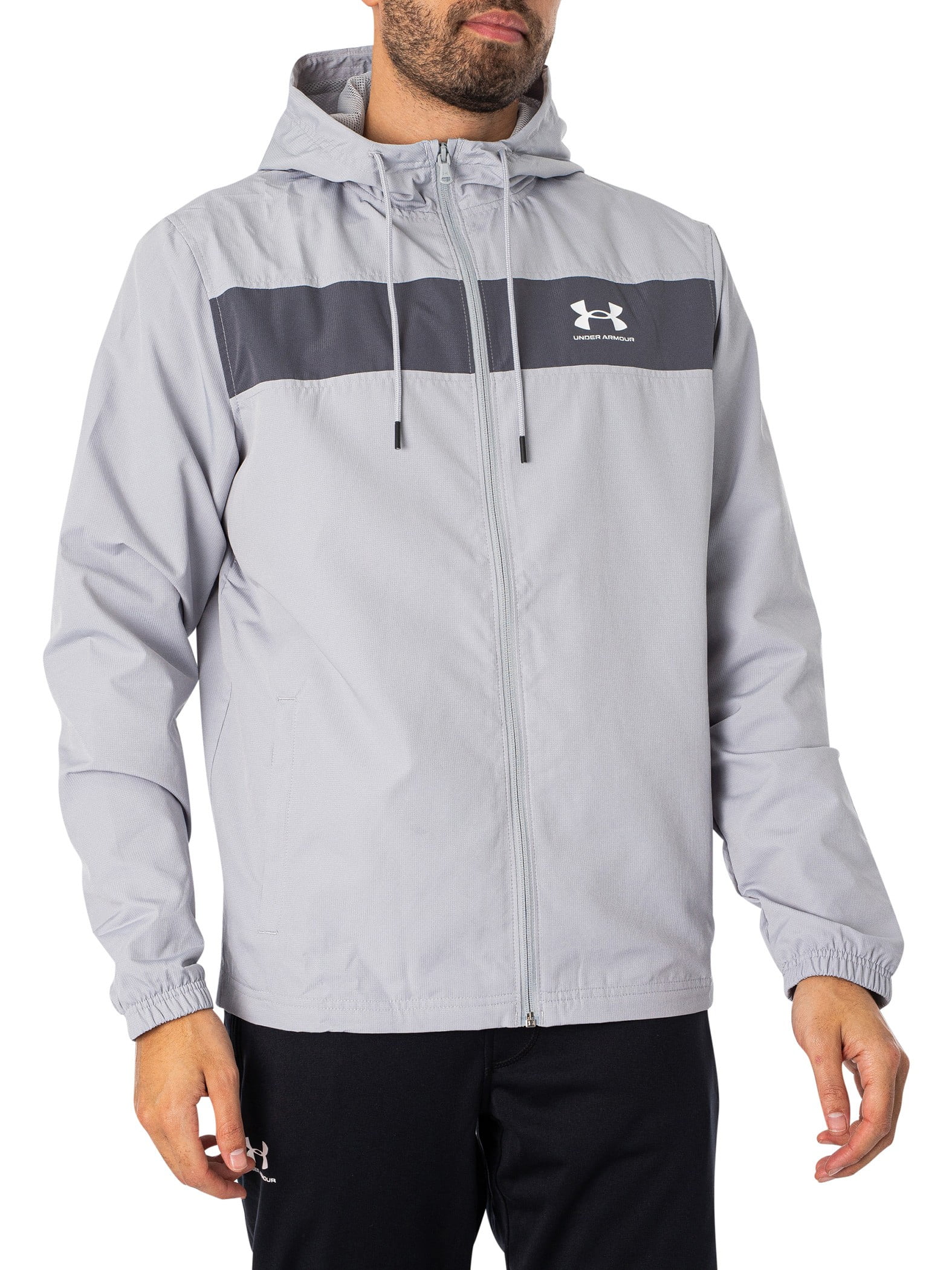 Under Armour Sportstyle Windbreaker Jacket, Grey - Walmart.com