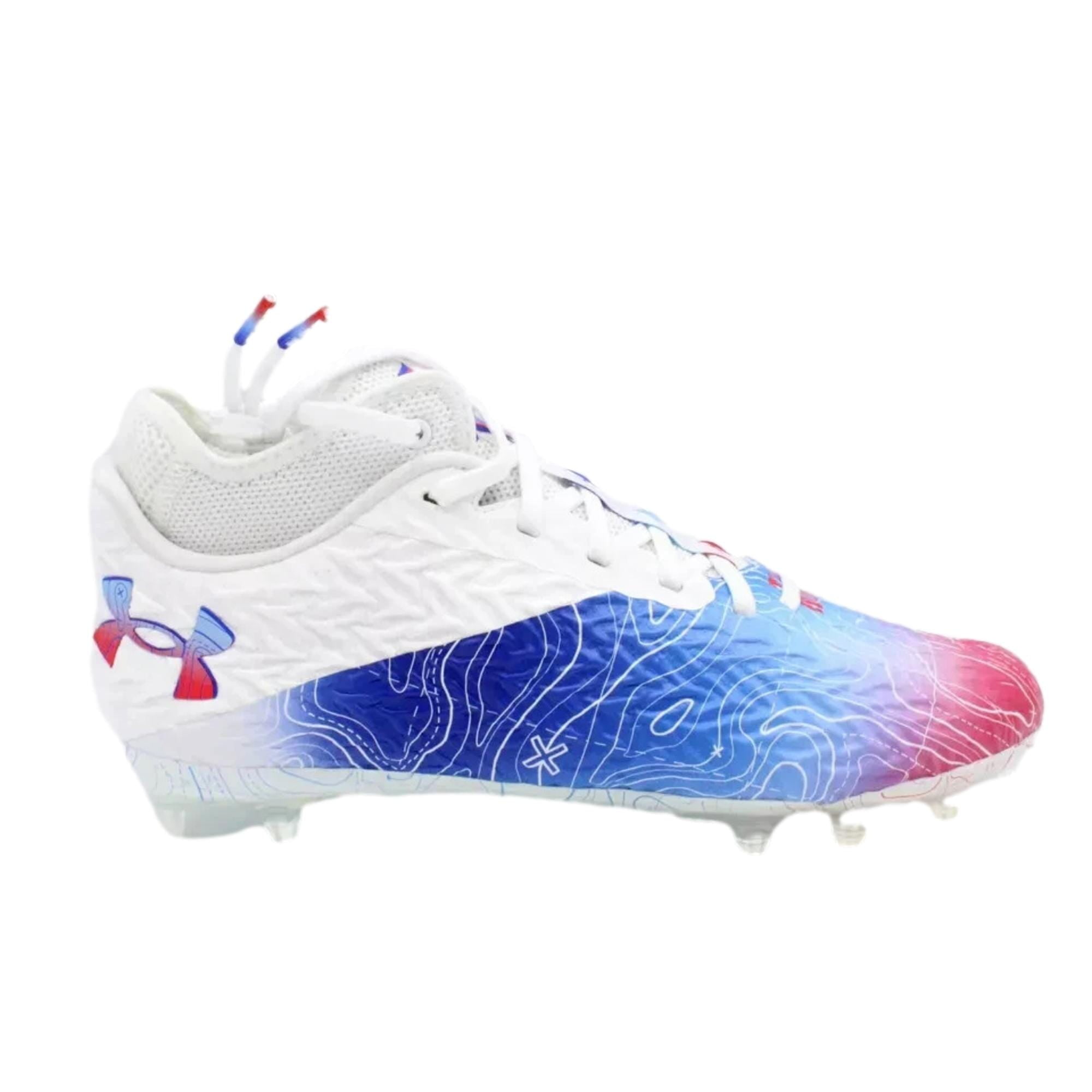 Under Armour Spotlight Clone 4 MC TX White / Blue 3027295-100 Men's ...