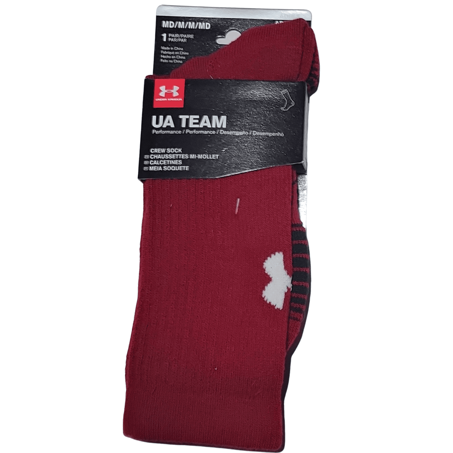Under Armour Team Crew Socks Performance Adult Medium 1 Pair - Walmart.com