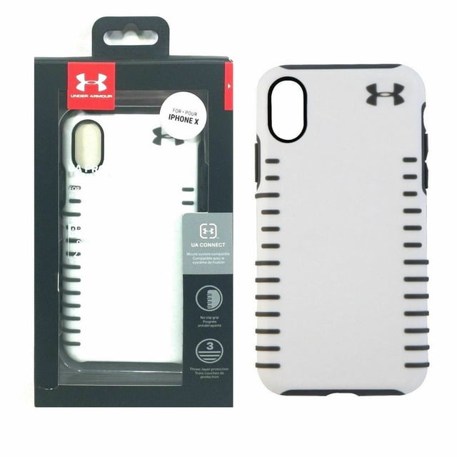 Under Armour Grip Series Hard Case for Apple iPhone Xs & X - White/Gray ...