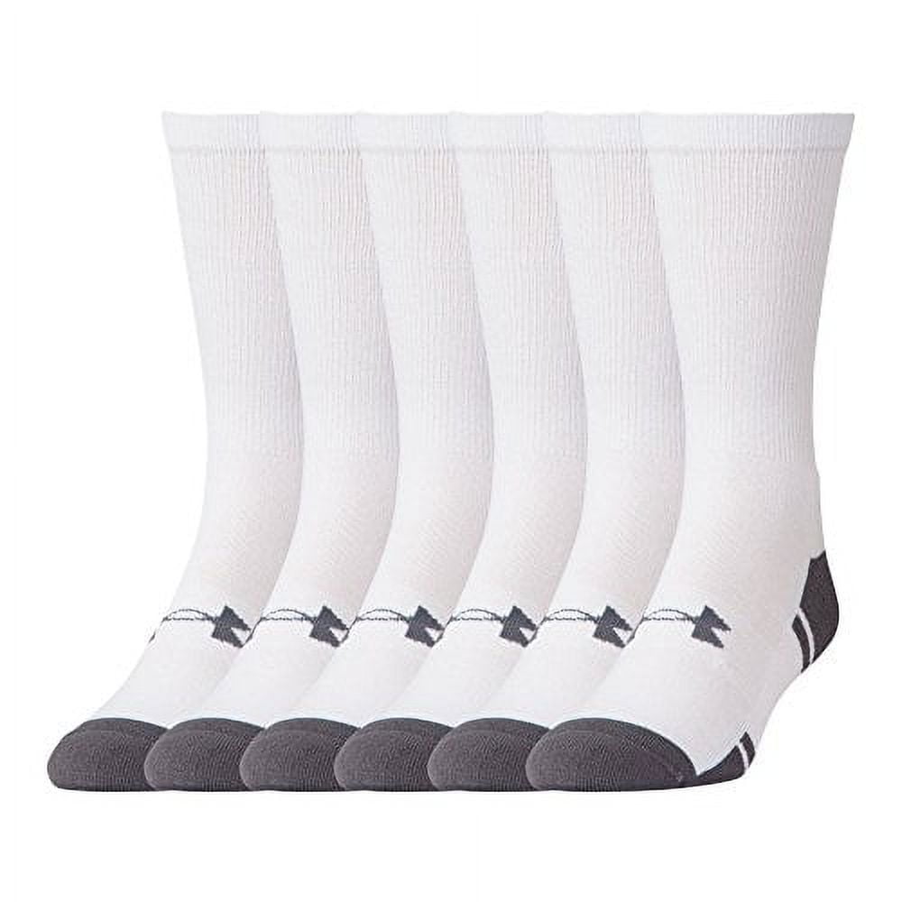Under Armour UA Resistor III Crew â€“ 6-Pack MD White - Walmart.com