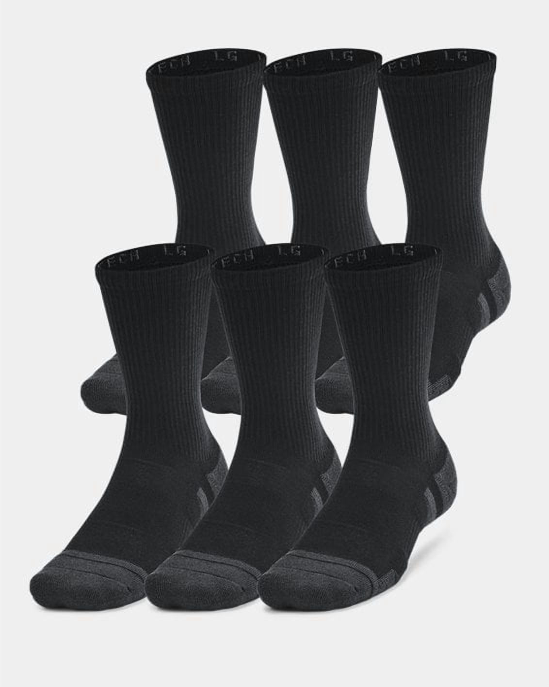 Under Armour, Performance Tech Socks, All Sizes, 6-Pairs, Men Women ...