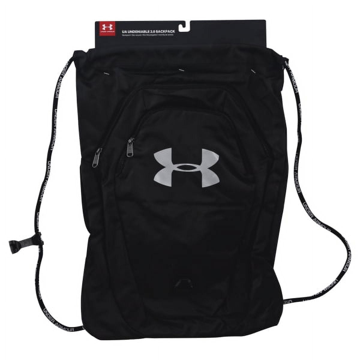 Under Armour Unisex Undeniable 20 Sackpack Backpack Black/Sliver ...