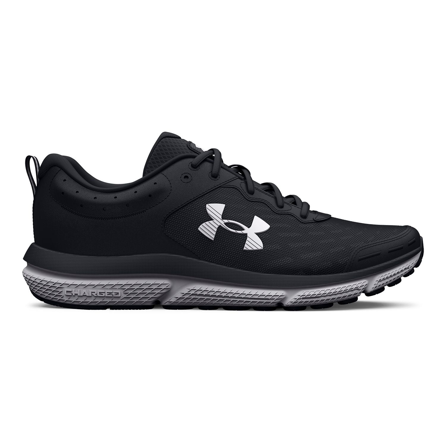 Under Armour Women's Charged Assert 10 D, (001) Black/Black/White, 6 ...