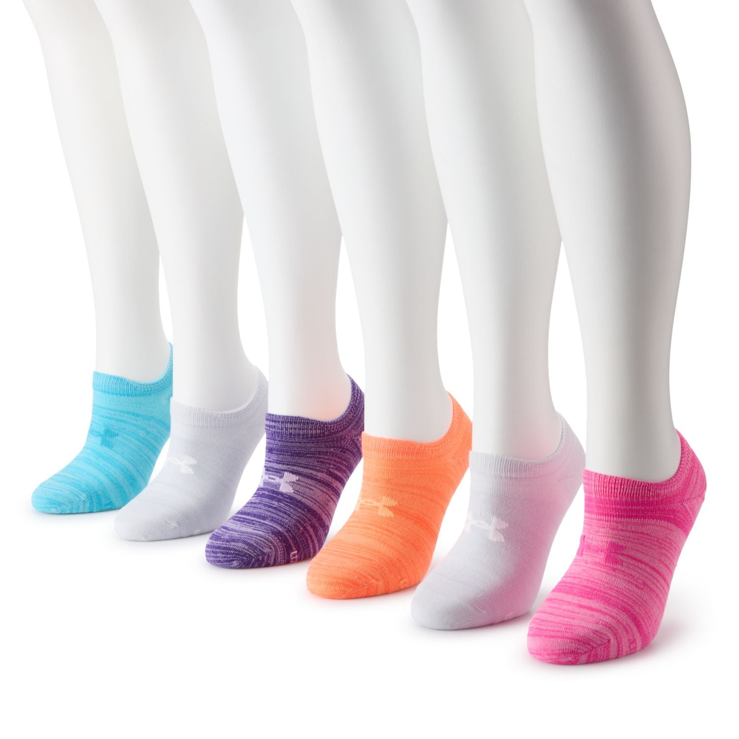 Under Armour Women's Essential 2.0 Lightweight No Show Socks, 6-Pairs ...