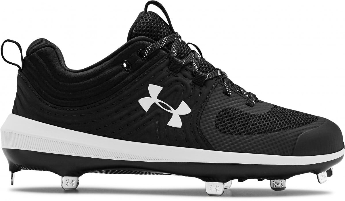 Under Armour Women's Glyde Low Metal Softball Cleats BLACK | WHITE SZ 6 ...