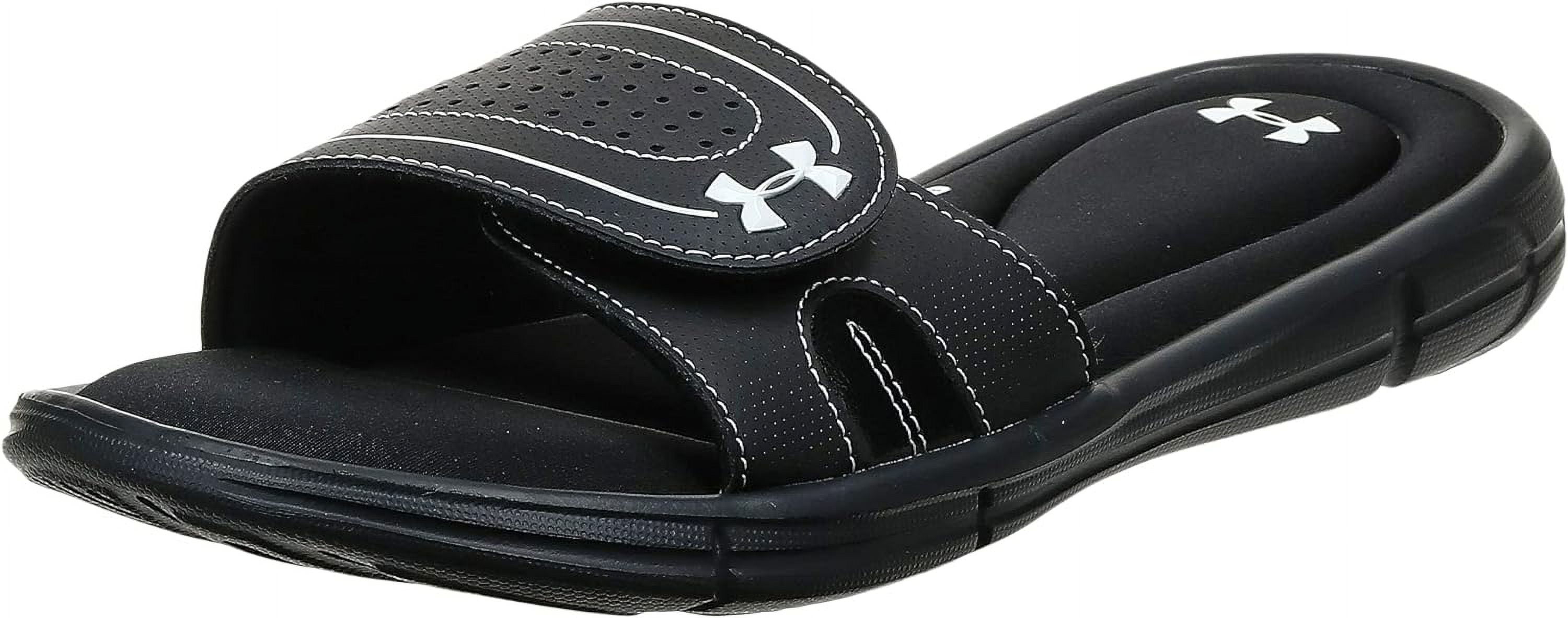 Under Armour Women's Ignite VIII Slide Sandal Black/White - Walmart.com