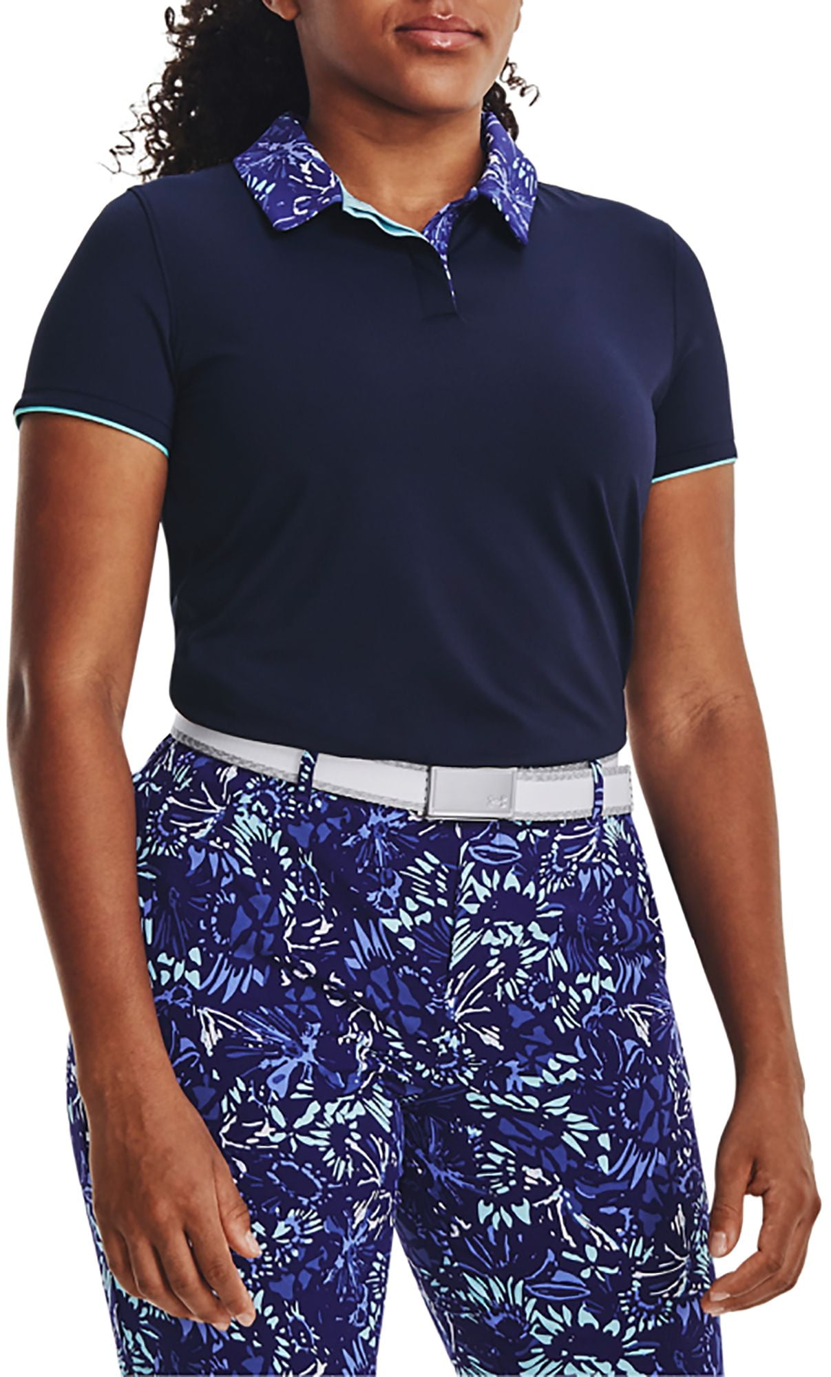 Under Armour Women's Iso Chill Golf Polo (Midnight Navy, S) - Walmart.com