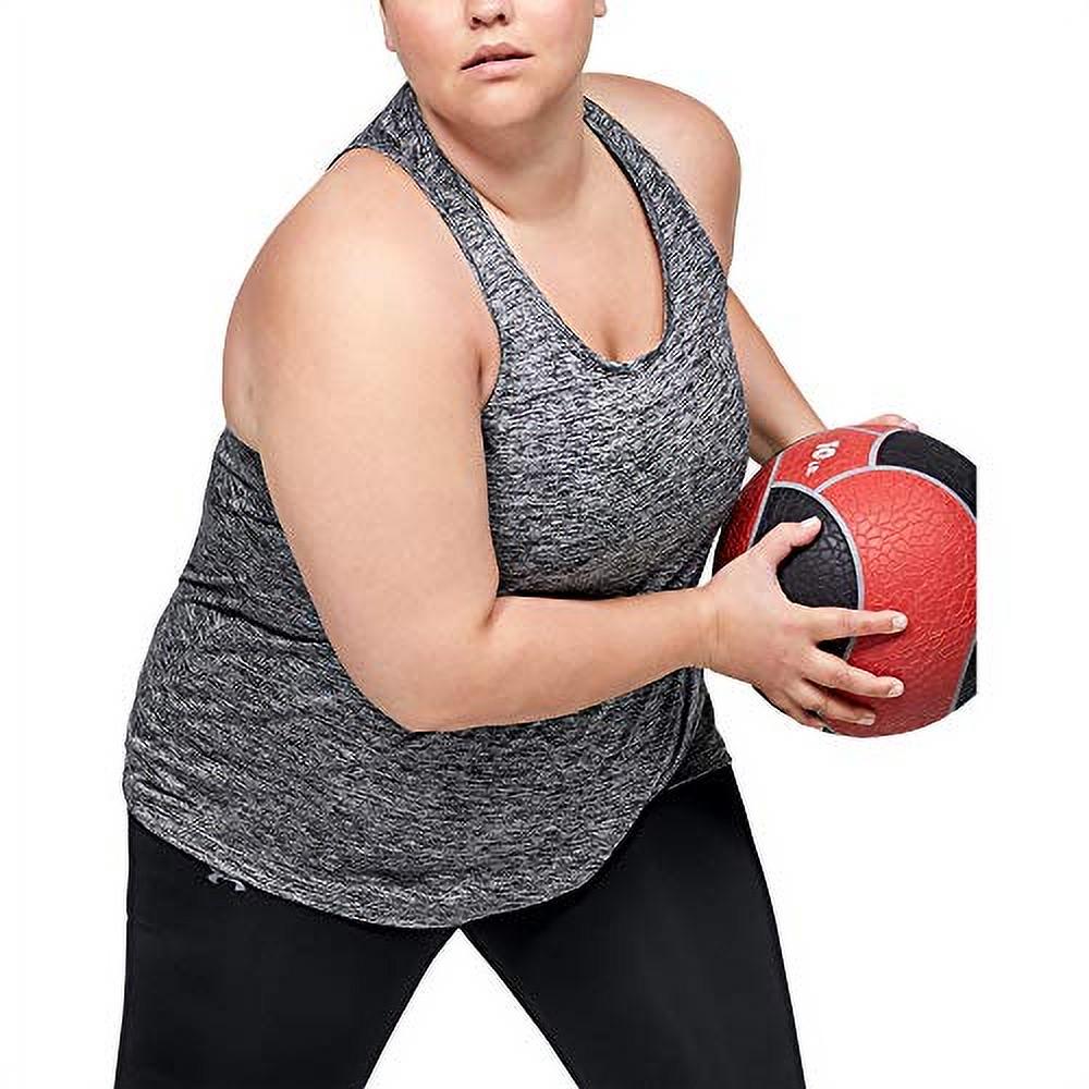 Under Armour Women's Tech Tank - Twist, Black (001)/Metallic Silver, 1X ...