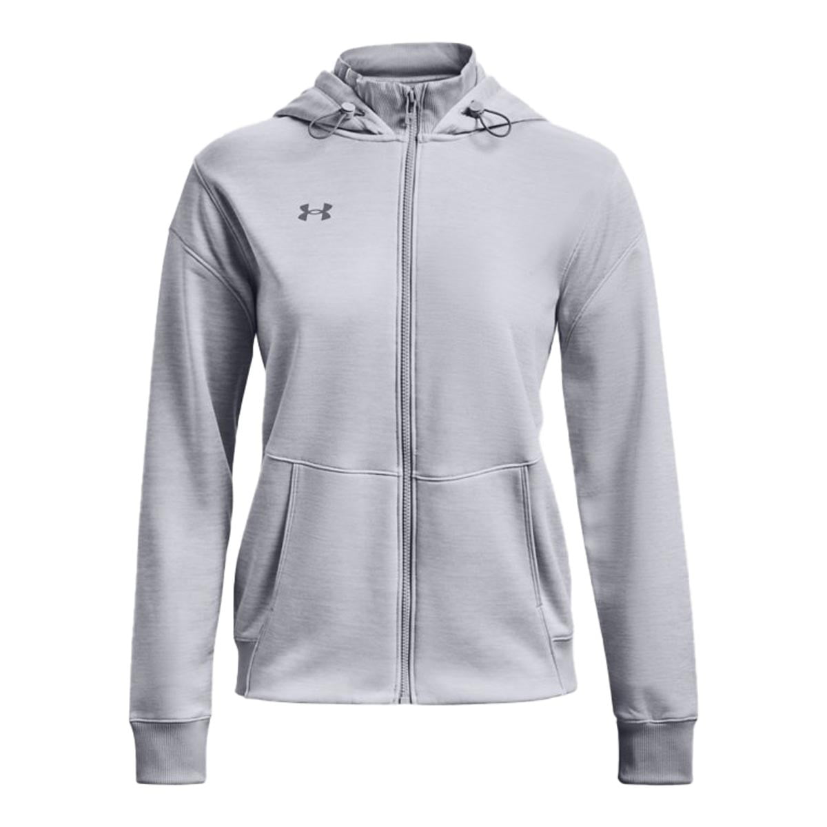 Under Armour Womens Storm Fleece Full Zip Hoody Mod Gray 2XL - Walmart.com