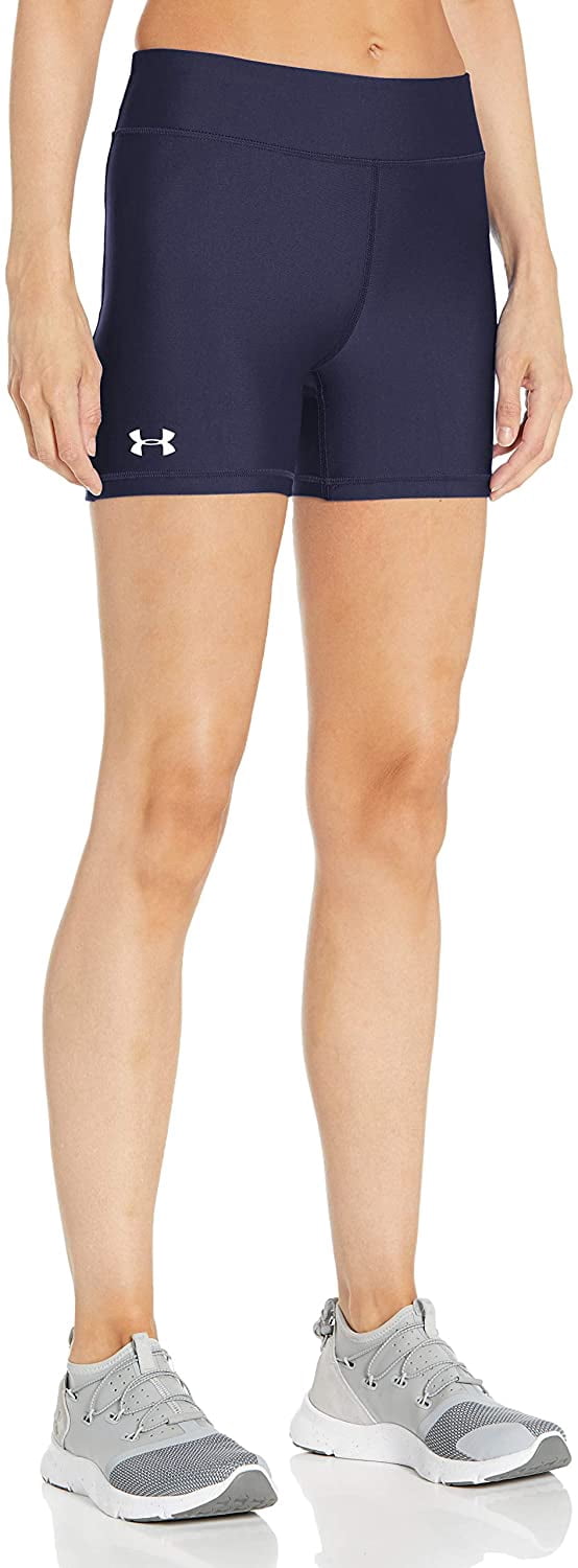 Under Armour Womens Team Shorty 4 Midnight Navy 410/White X-Small ...