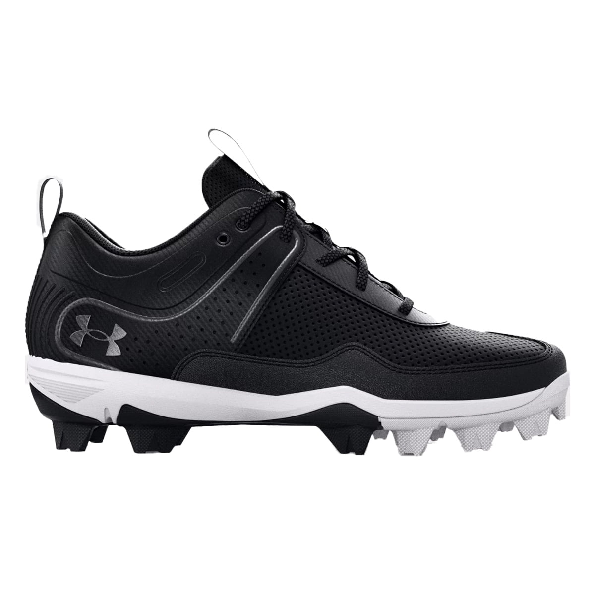 Under Armour Youth Glyde Rubber Molded Softball Cleats Black | Black ...