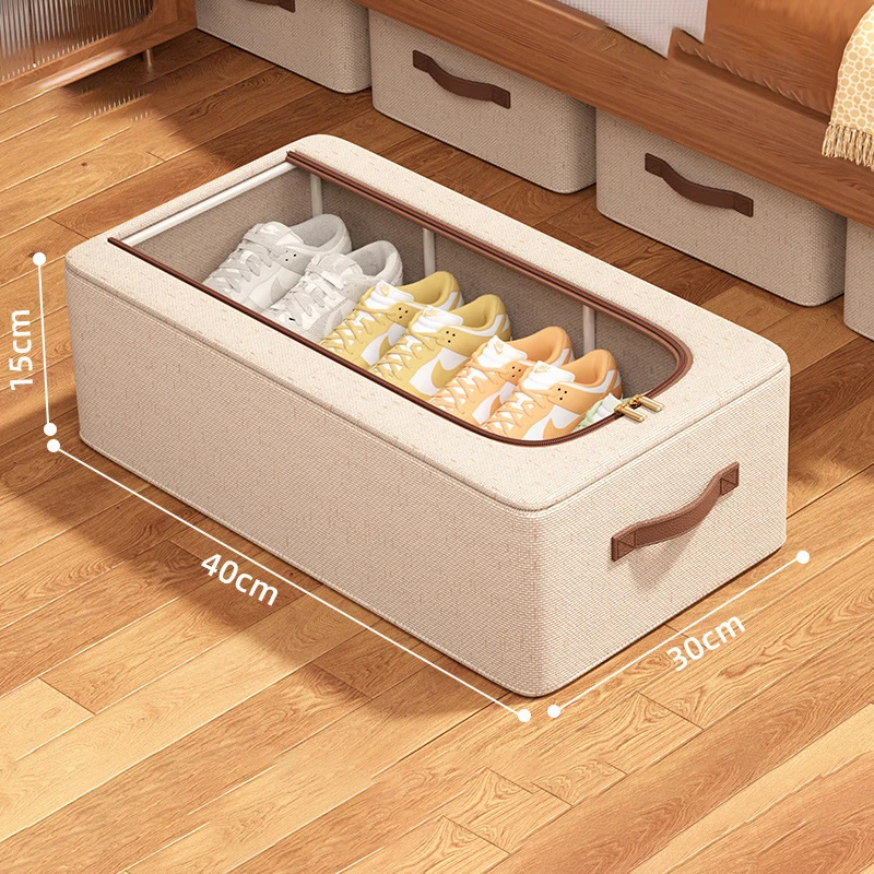 Under Bed Shoe Storage Organizer For Closet Shoes Container Boxes With ...