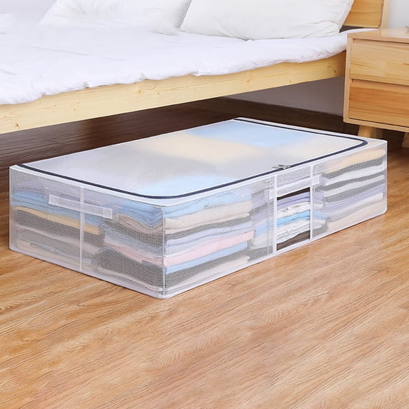 Under-Bed Storage Bag with Reinforced Steel Frame | Foldable Clothes ...