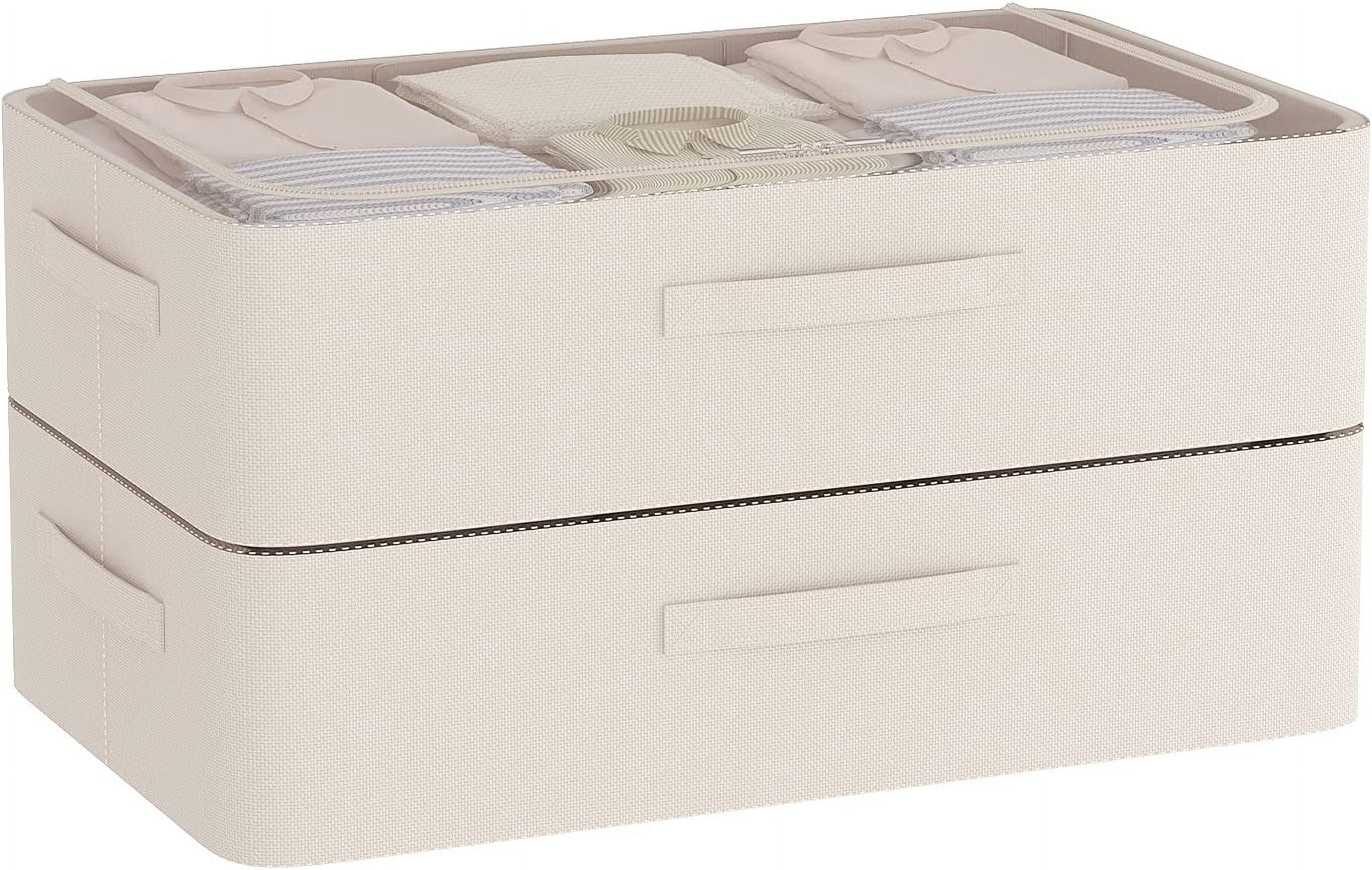 Under Bed Storage Bins Frame Storage Box Oxford Fabric Sturdy Underbed ...