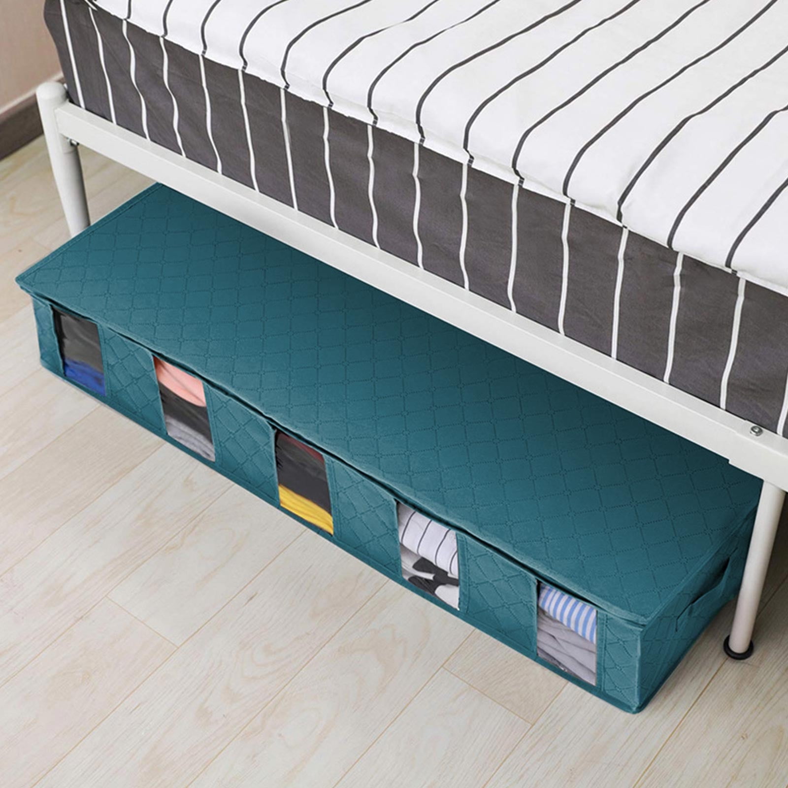 Under Bed Storage Box Storage Bag Extra Large Clothing Sorting Folding ...