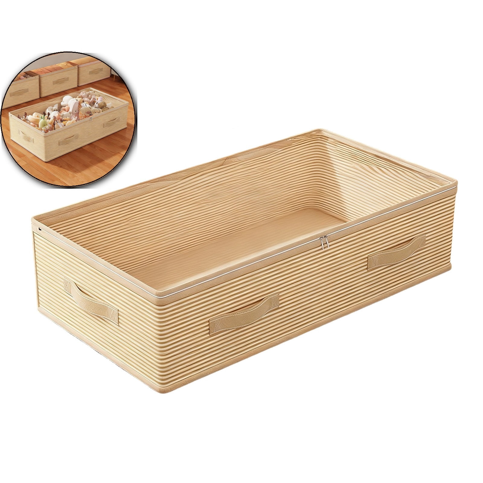 Under Bed Storage Container Underbed Storage Bag Zipper Closet ...