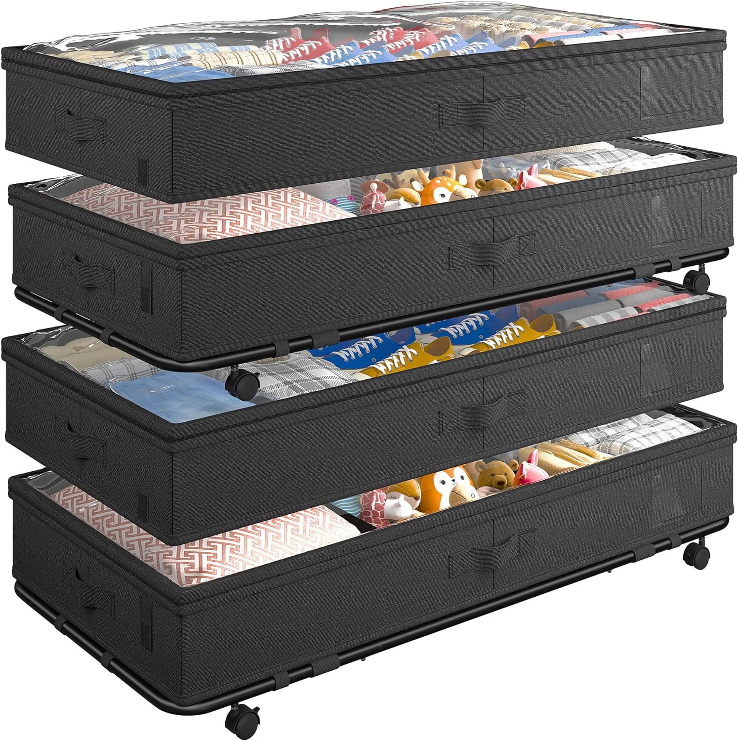 Under Bed Storage with Wheels Underbed Storage with Wheels Under Bed ...