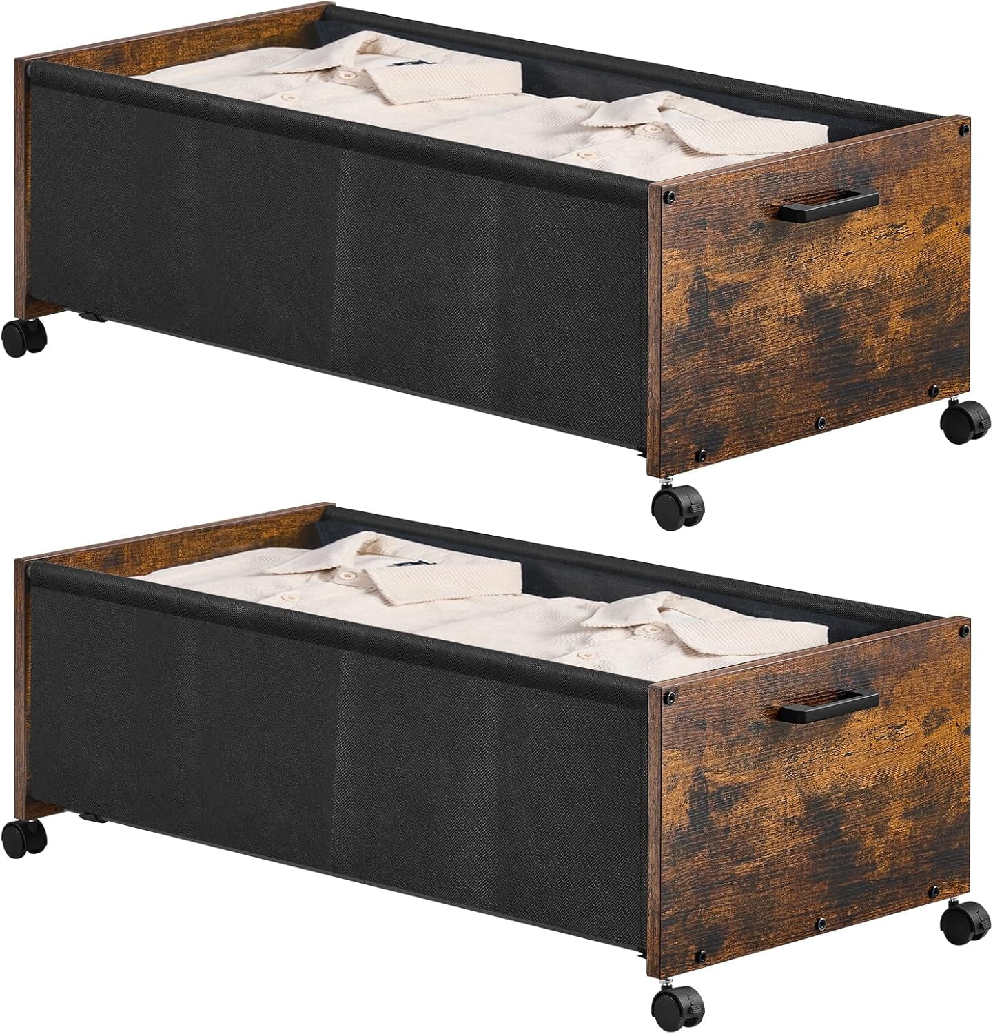 Under Bed Storage, XXXXL Size, Rolling Under bed Storage With Wheels ...