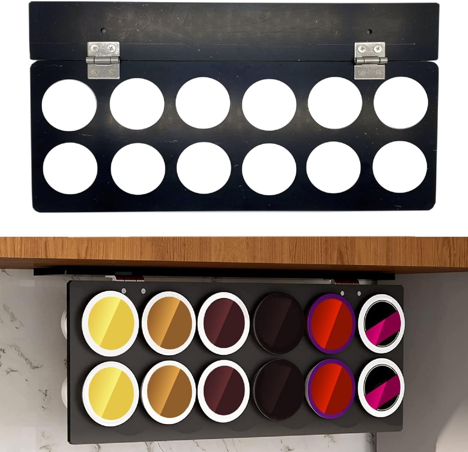 Under Cabinet Coffee Pod Holder, Accommodate 12 K Cup, Coffee Bar ...