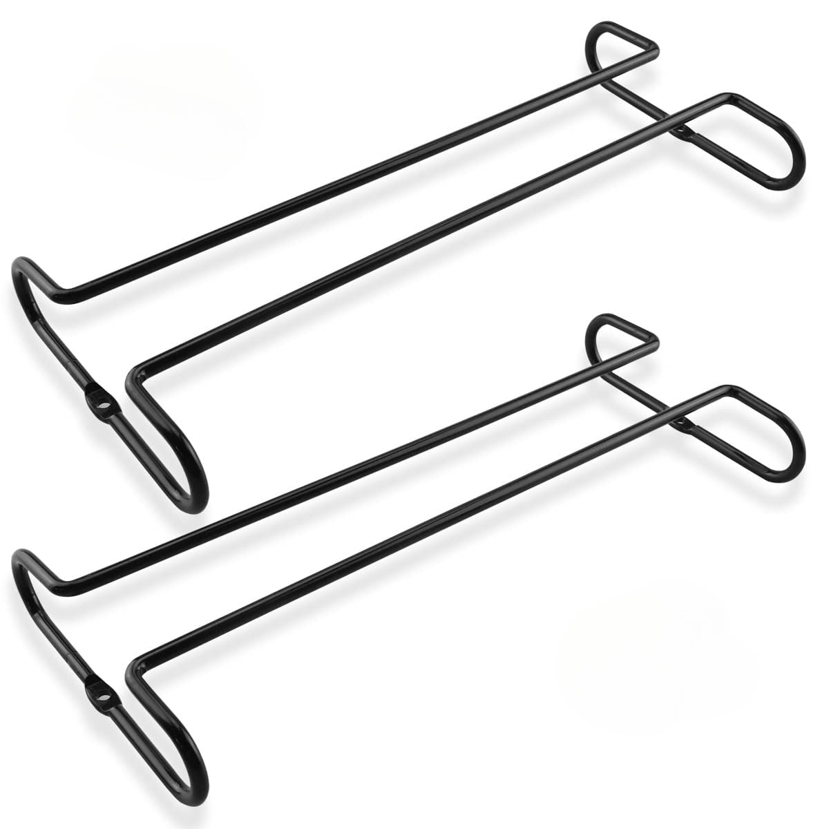 Under Cabinet Hanging Stemware Rack 2-Pack, 10.3 Inch Heavy Duty Metal ...