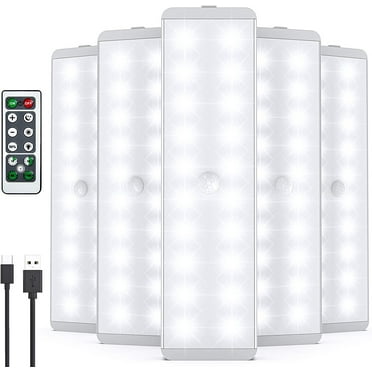 TASMOR 24 LED Under Cabinet Lights, USB Rechargeable Closet Lighting ...