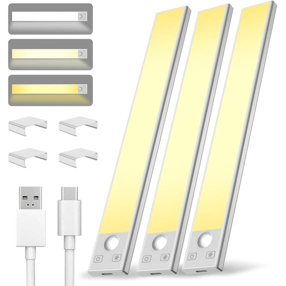 Under Cabinet Lighting 8 inch Rechar able Battery Operated Motion ...