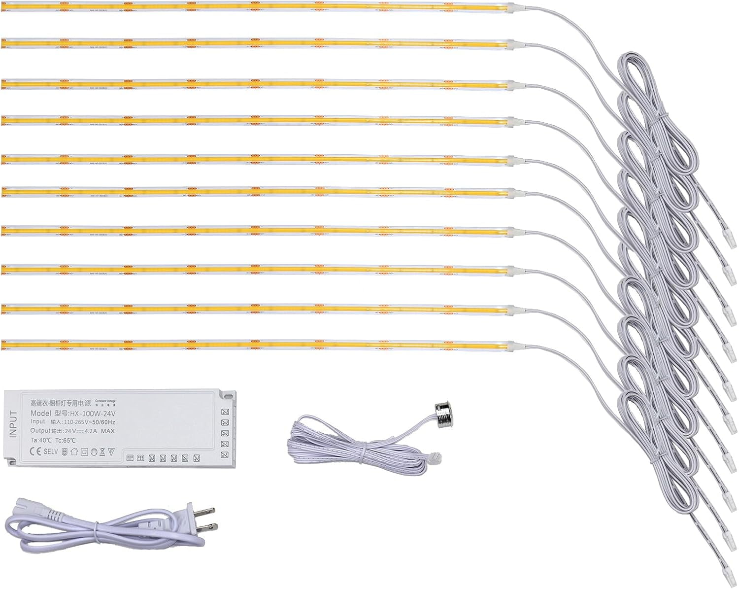 Under Cabinet Lighting Kit, Bright Under Cabinet Lights, Flexible LED ...