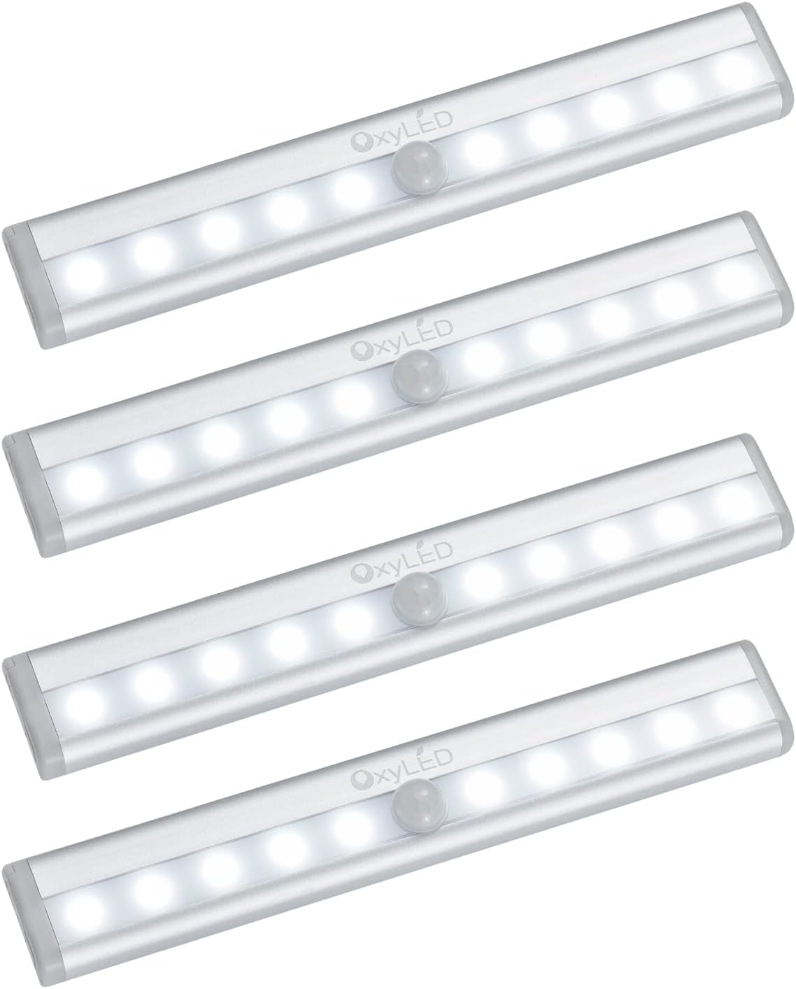 Under Cabinet Lights 4 Pack Wireless 10 LED Battery Operated Motion ...