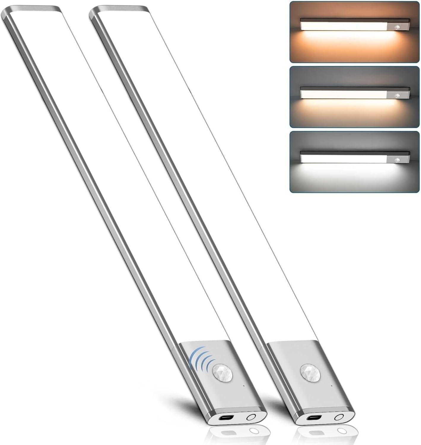 Under Cabinet Lights Motion Sensor 2 Pack - 80 LED Wireless ...