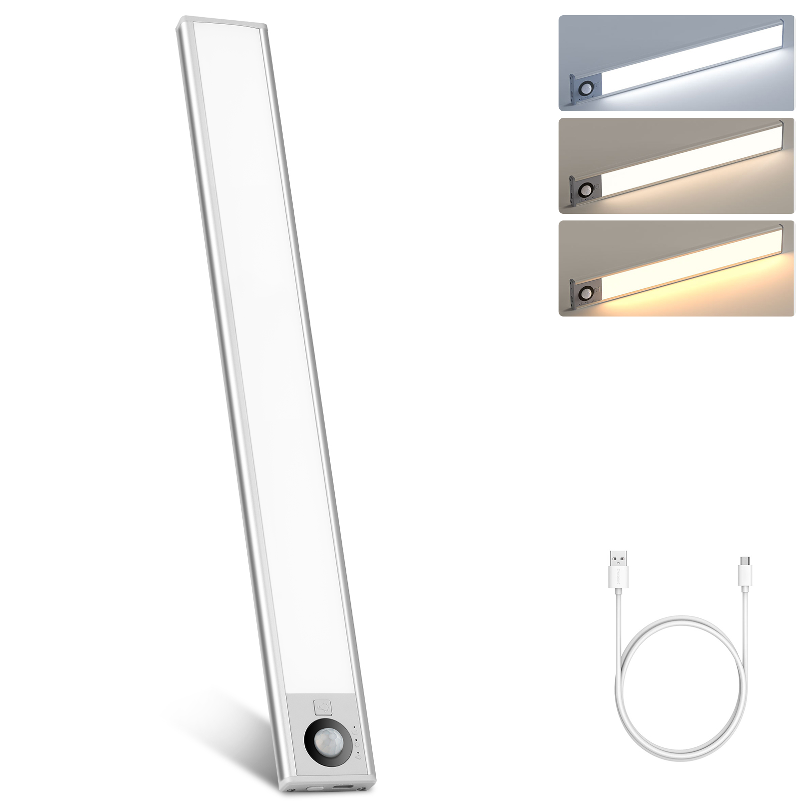 Illuminlabs Motion Sensor Night Light Dimmable, Rechargeable Battery ...