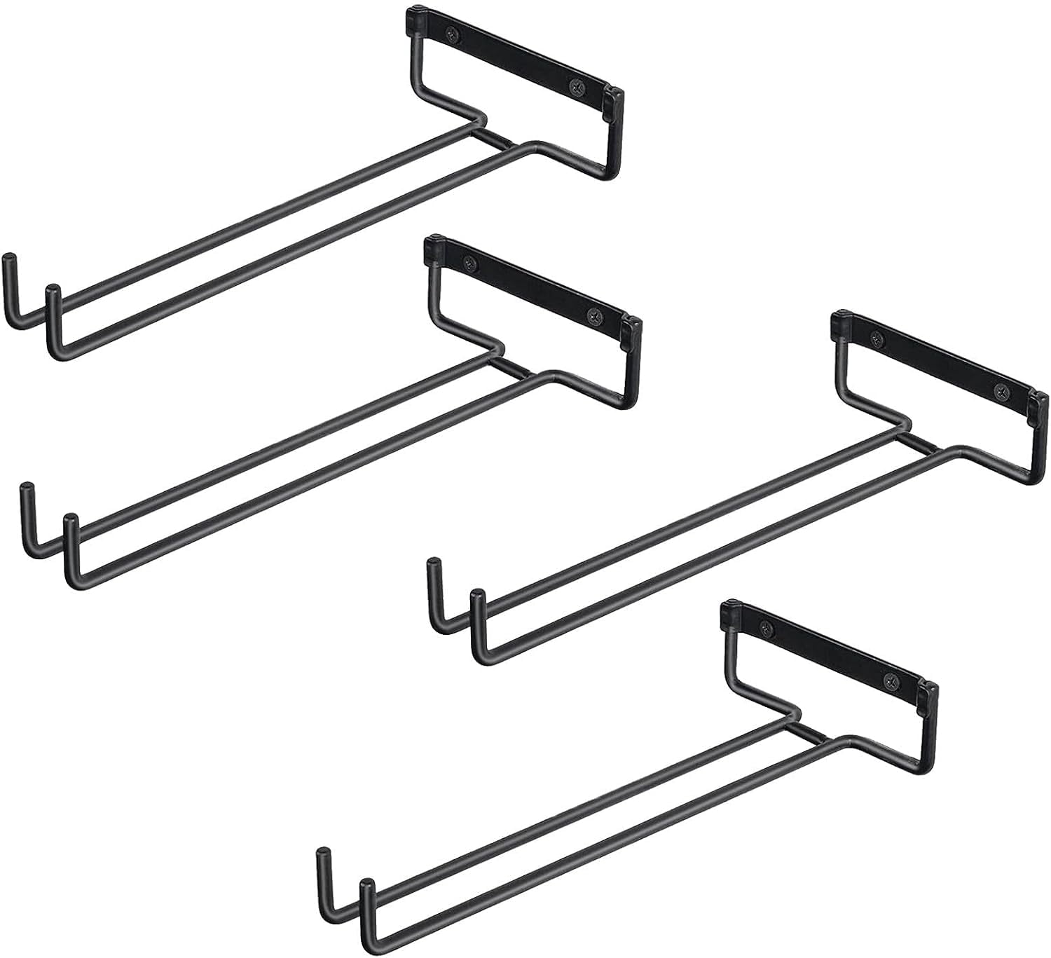 Under Cabinet Wine Glass Rack, Simple to Install Space-Saving Stemware ...