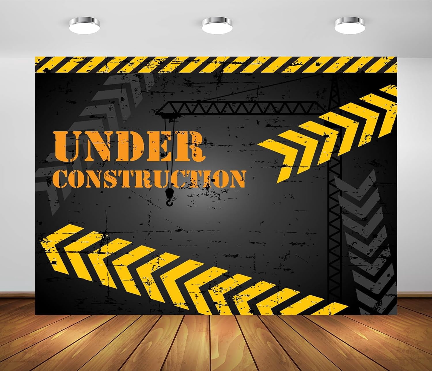 Under Construction Backdrop Construction Theme Party Decorations ...