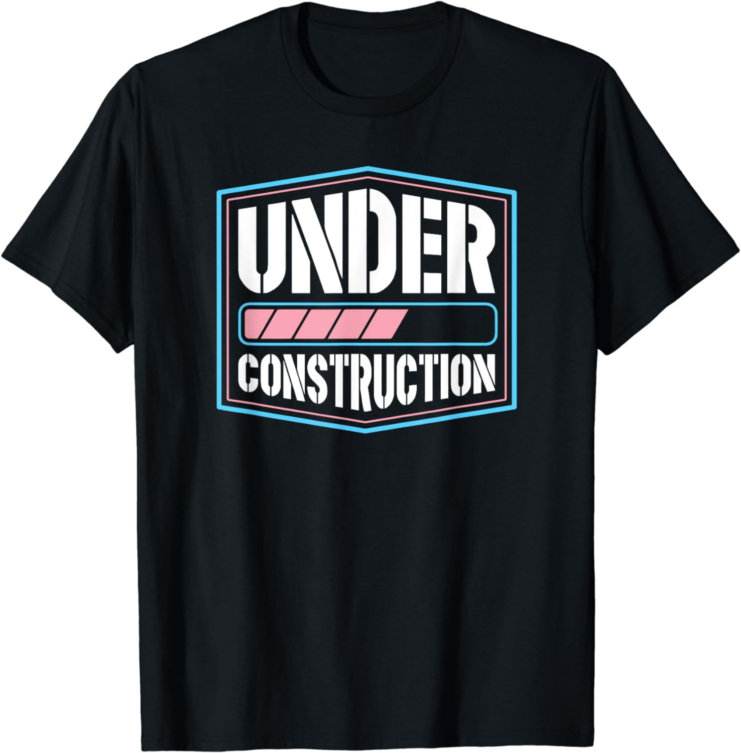 Under Construction Transgender Pride Transitioning MTF FTM T-Shirt ...