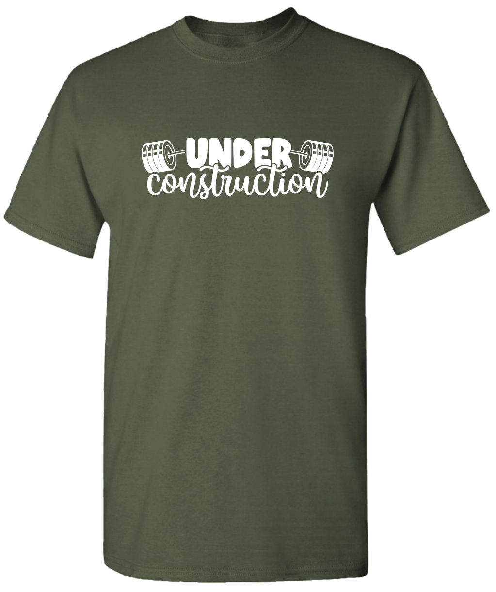 Under Construction - Motivation T-Shirt Workout Shirt Fitness Shirt ...