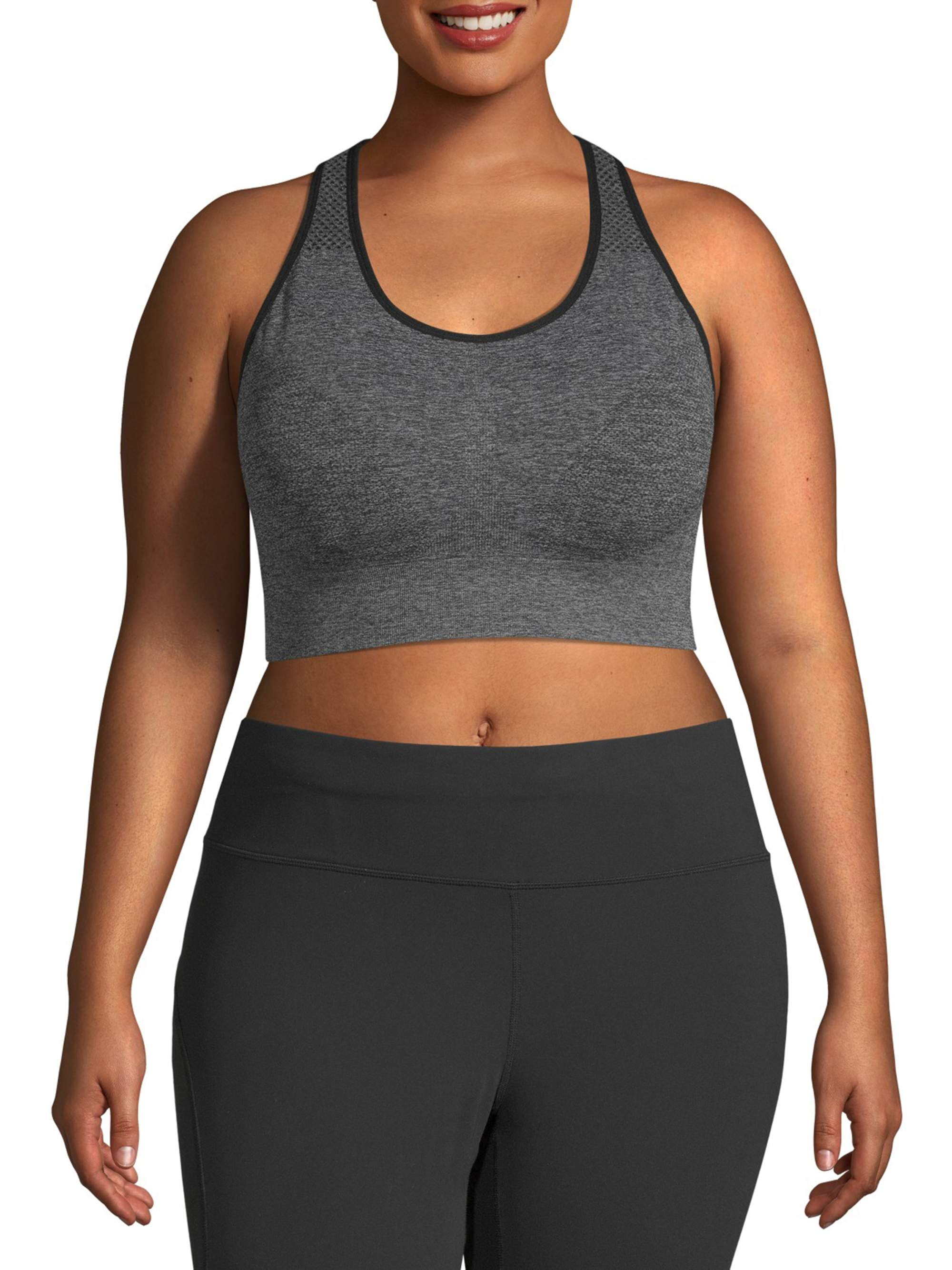 Under Control Women's Plus Support Seamless Racerback Sport Bra ...